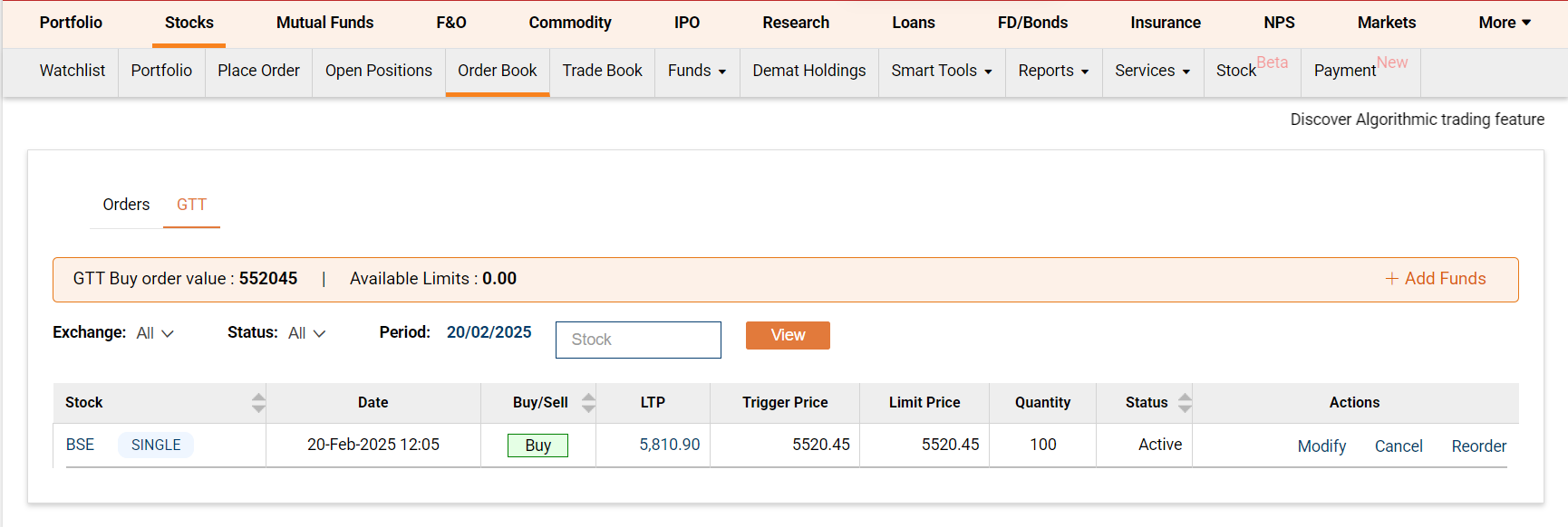 How to place a buy/sell GTT order for stocks?| ICICI Direct